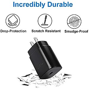 Samsung USB C Super Fast Charger 25W PD Type C Wall Plug Adapter Block Compatible with Samsung Galaxy S21 S20 Ultra 5G Note10 20 Plus, iPhone 12 Mini Pro Max 11 XS XR X 8 Plus and More(3 Pack)