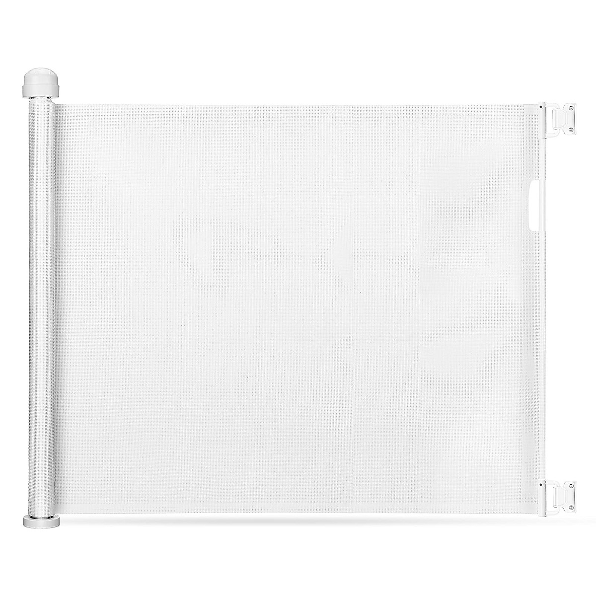 Retractable Baby Gate, Momcozy Mesh Safety Gate for Babies and Pets, Extra Wide Safety Baby Gate 33.7" Tall, Extends to 55" Wide, Pet Dog Gate for doorways, Stairs, Hallways, Indoor/Outdoor (White)