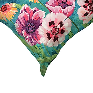 Liora Manne 7IL8S332044 Illusions Dream Indoor/Outdoor 18" Square Patio-Furniture-Pillows, Garden Multi