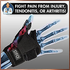 Dr. Frederick's Original Reversible Copper Infused Thumb Brace - 1 Brace - CMC Spica Splint for De Quervain’s Tendonitis, Arthritis, Injury, Pain Relief - Thumb Wrist Stabilization - Left or Right Hand - Fits Men and Women