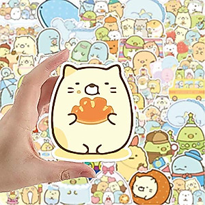 100pcs Cartoon Sticker Cute Cartoon Stickers Vinyl Waterproof Stickers for Kids Teens Adults Laptop Water Bottles Skateboard Birthday Party Supplies