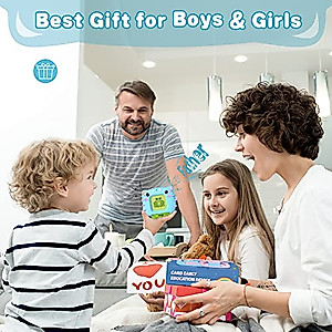 Learning Toys for Toddler 2-6 Year Old, Talking Flash Cards Machine with 112 Flash Cards, 224 Sight Words, Speech Therapy Toys, Autism Toys Gifts for Toddler Stocking Stuffers Gifts for Kids, Blue