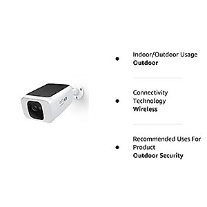 eufy security S230 SoloCam S40, Solar-Powered, Wireless Outdoor Security Camera, Battery Camera, 2K Resolution, No Monthly Fee (Renewed)