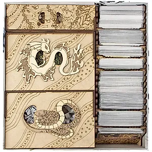 TowerRex Board Game Organizer for Spirit Island Board Game Box, Jagged Earth Expansion, Branch and Claw Expansion, Spirit Island Board Game Components, Tokens, Cards, Spirit Island boardgame
