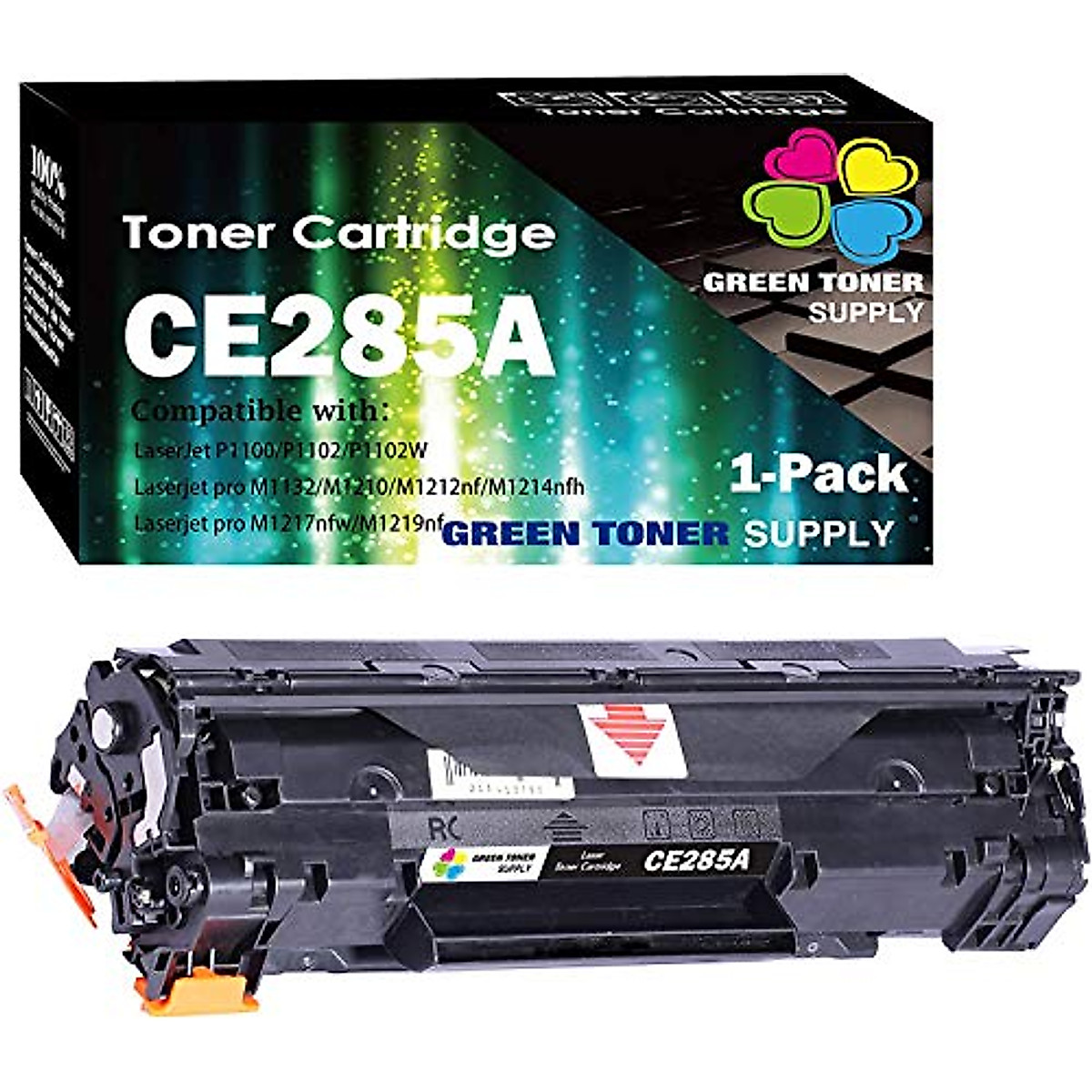 (Single Pack) Compatible for HP 285A CE285A 85A Toner Cartridge (HP85A, Pack of 1) Used for HP Laser Jet Pro P1102w P1109w M1212nf M1217nfw Printer, Sold by GTS