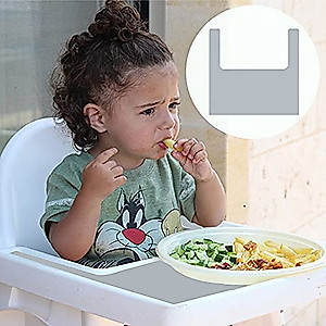 Placemat for IKEA Antilop Baby High Chair, Silicone Mat for Antilop Baby High Chair Tray Accessories, Foods Place mat for Toddlers and Babies, BPA Free