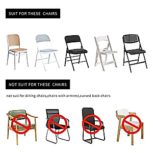 HAINARverS Stretch Spandex Folding Chair Covers 30PCS Universal Fitted Elastic Chair Cover Protector for Wedding, Party, Banquet, Holidays, Celebration, Decoration (Black 30pcs)