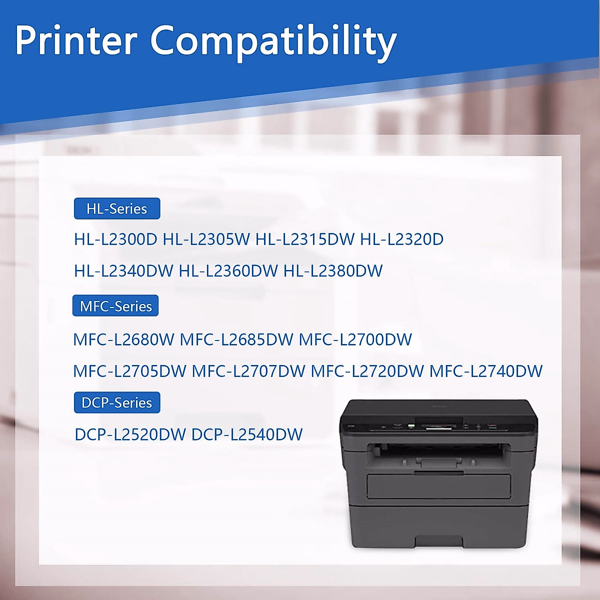 TN-660 TN 660 1 Pack Replacement for Brother High Yield TN660 Black Toner Cartridge, Page Yield Up to 3,200 Pages, Compatible HL-L2300D HL-L2305W HL-L2340DW HL-L2360DW MFC--L2740DW DCP-L2540DW Printer
