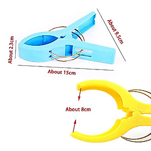 8Pcs Beach Towel Clips Large Size Windproof Plastic Bathroom Towel Clips, Quilt Clamps Clothes Pegs for Home Pool Chairs, Laundry, Sunbeds and Sun Loungers