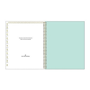 Blue Sky Day Designer 2024 Weekly and Monthly Planner, 8.5" x 11", Frosted Cover, Wirebound, Secret Garden Mint (140101-24)