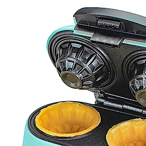 Brentwood Appliances TS-1402BL Double Waffle Bowl Maker, Standard, Blue
