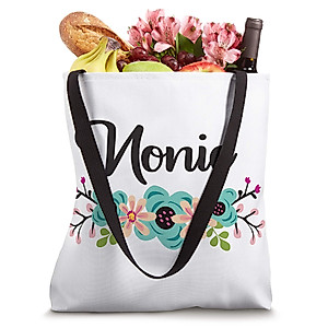 Nonie Gifts From Grandkids Floral Personalized Name Gift Tote Bag