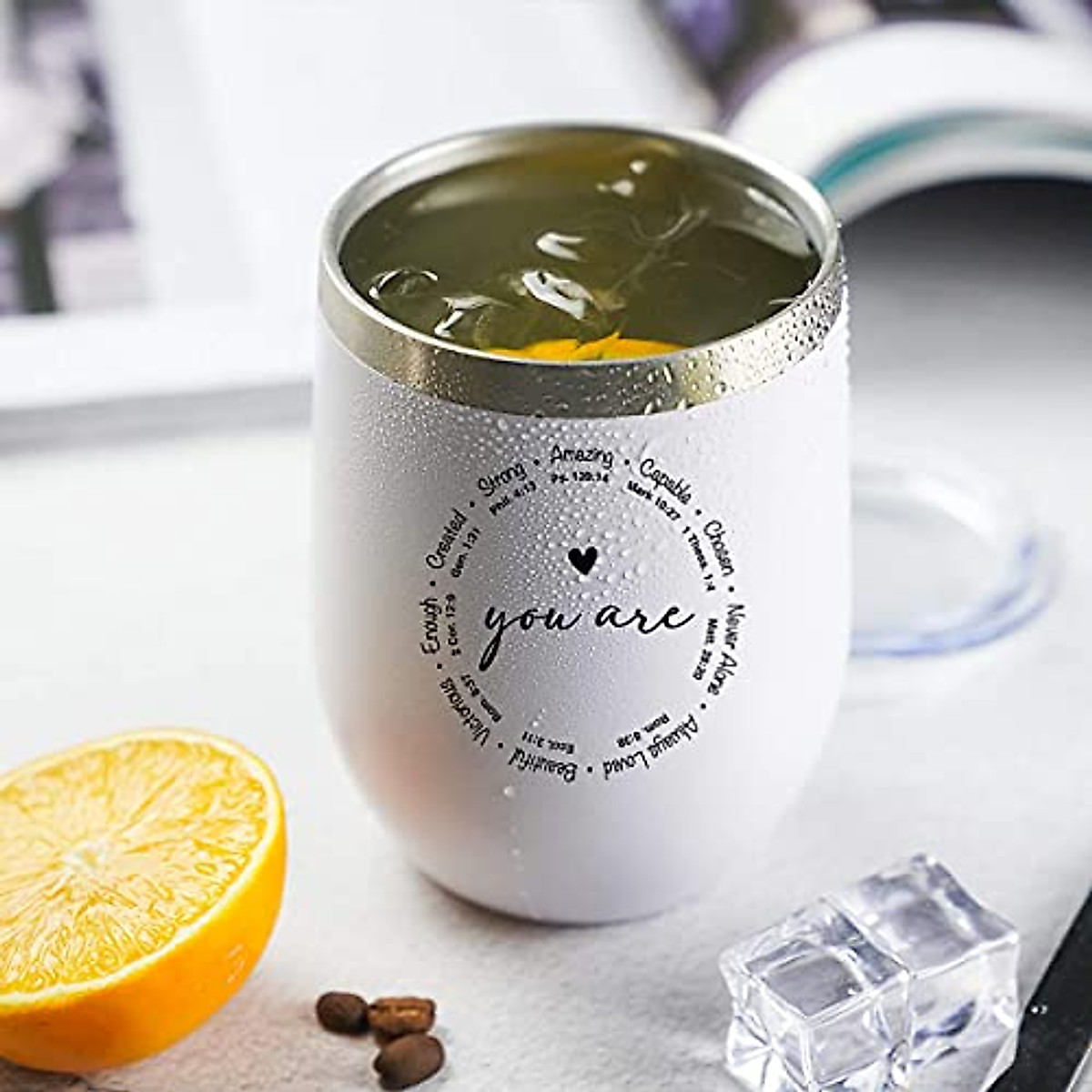 CVROY Christian Gifts for Women - You Are Inspiration - Bible Verse Inspirational Religious Gifts for Women Coffee Cup - Funny Spiritual Gifts for Friends, Coworker or Pastor Appreciation tumbler 12oz