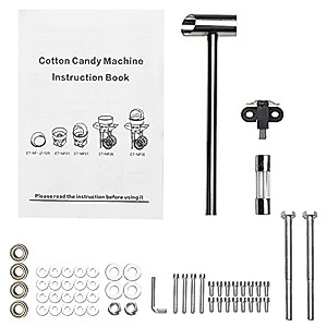 ROVSUN 21 Inch Cotton Candy Machine Cart, Electric Cotton Candy Maker Machine Candy Floss Machine w/Stainless Steel Bowl, Sugar Scoop and Large Storage Drawer for Commercial Home Party Carnival, Blue