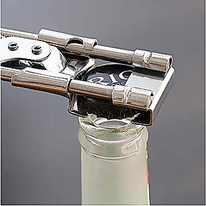 Adjustable Stainless Steel Jar Opener Professional Manual Jar Bottle Opener, Good To Grip Jar Bottle Opener, Lids Remover（Without Canned Food）