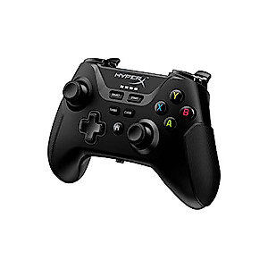 HyperX Clutch – Gaming Controller for Android and PC, Cloud and Mobile Gaming, Bluetooth, 2.4GHz Wireless, USB-C to USB-A Wired Connection, Standard Button Layout, Detachable Phone Clip