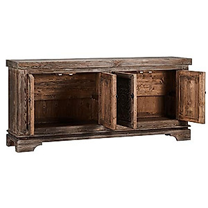 Kosas Home Allen Sideboard, 37.5Hx82Wx18D, Rustic Brown