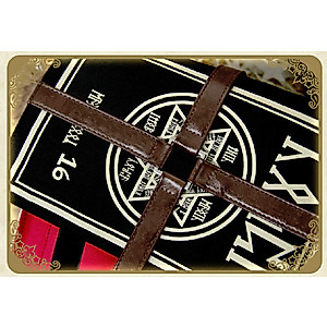 GK-O Anime Cosplay Magic Book Canvas PU Shoulder Bag Cross Body Bags Unisex Backpack (PU leather)