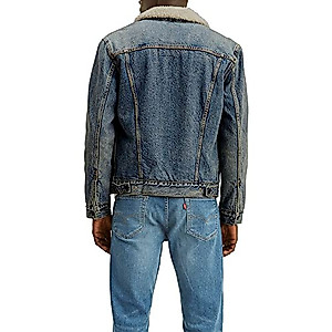 Levi's Men's Sherpa Trucker Jacket, Mustard, M