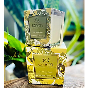 Creative Energy Candle - 2-in-1 Soy Lotion Candle (Citrus Basil & Wild Mint)