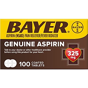 Bayer 325mg Tabs Size 100ct Bayer 325mg Tabs 100ct Ea