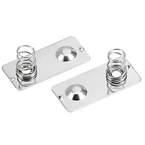 uxcell 20 Pcs AA Battery Positive to Negative Conversion Spring Contact Nickeling Plate 24mmx11mm