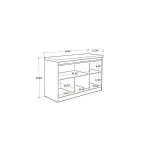 Manhattan Comfort Viennese Buffet Stand, Maple Cream