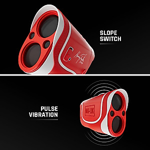 Harry Taylor Red Series Laser Rangefinder - 1000 Yard Range | Clearview 7X LCD | 'Flag-Lok' Vibration | Slope ON/Off | 'Mag-Lok' Magnetic Mount | Rechargeable - Red Edition