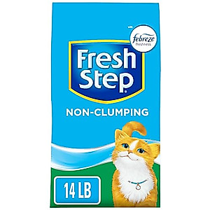 Fresh Step Non-Clumping Premium Cat Litter with Febreze Freshness, Scented, Multi, 224 Ounce (Package May Vary)