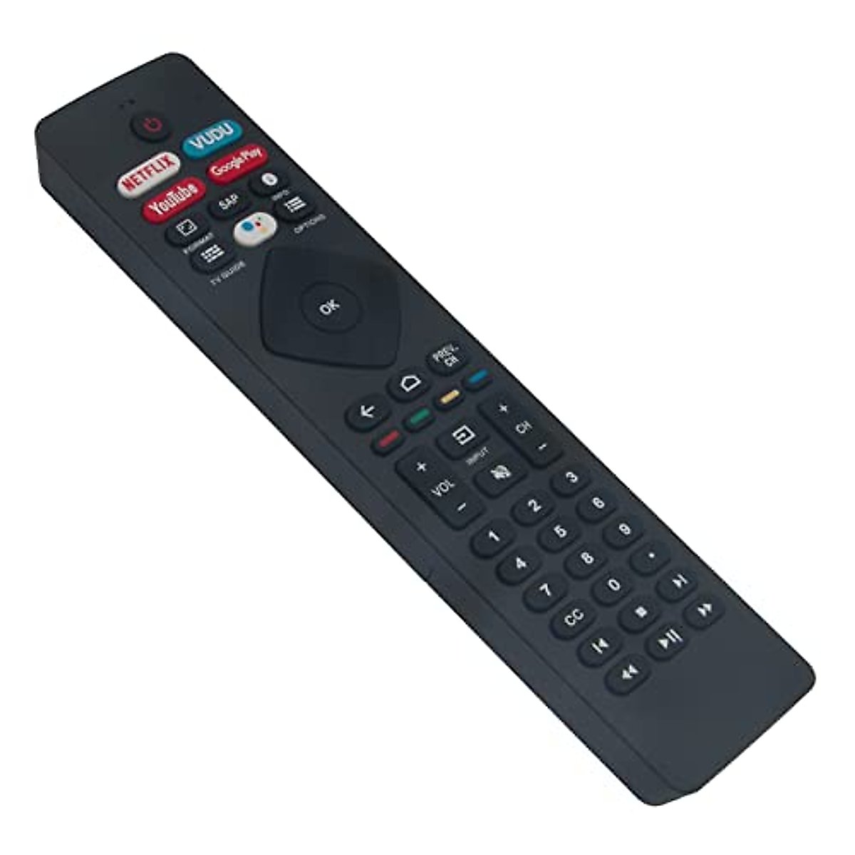New NH800UP sub RF402A-V14 BT800 Replacement Voice Remote for Philips 4K UHD HDR LED Android Smart TV 75PFL5704/F7 50PFL5704/F7 55PFL5604/F7 65PFL5504/F7 55PFL5704/F7
