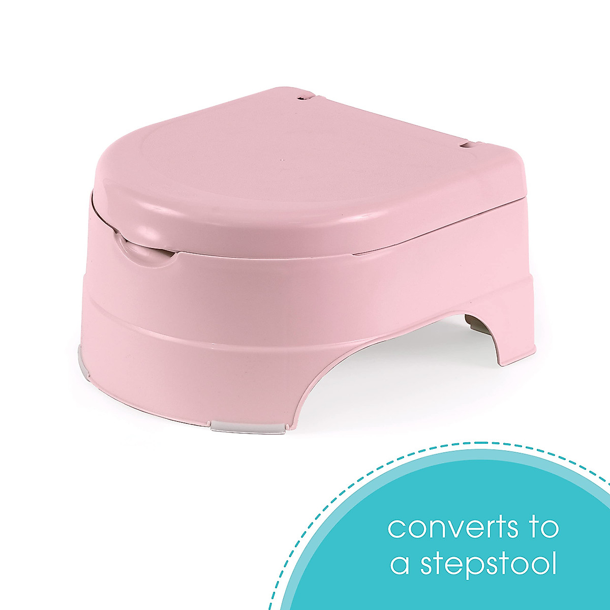 Summer Infant My Fun Potty Rewards (Pink)-3-Stage Potty Training Toilet-Includes Colorful Stickers and Training Chart, Removable Training Seat, Non-Slip Rubber Feet and Ability to Convert to Stepstool