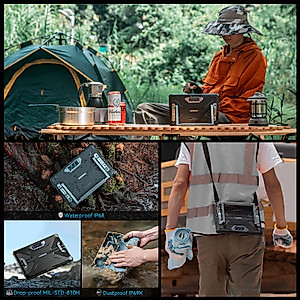 OUKITEL RT7 5G Rugged Tablet Android 13, 32000mAh Battery 24GB+256GB - Waterproof Tablet, 10.1" FHD+Tablets 33W Fast Charging,48MP+32MP+20MP Night Vision Camera,5G Dual SIM+5G WiFi/OTG/GPS/T-Mobile