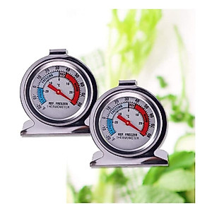 Refrigerator Freezer Large Dial Thermometer Aulufft 6 Pack Classic Series Fridge Freezer Alarm Thermometer Internal Temperature Gauge for Kitchen Refrigerator