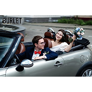 Burlet Bow Tie - Red Bow Tie - Bow Tie For Men - Bowtie Men - Silk Look