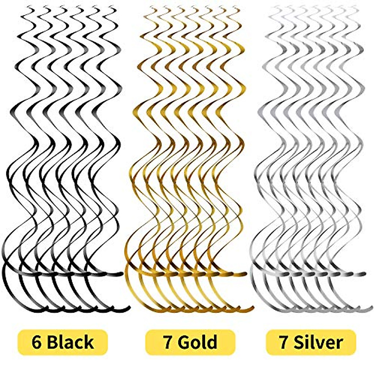 Frienda Birthday Party Hanging Swirls Decorations, Ceiling Decorations Shiny Celebration Hanging Swirls Decorations for Birthday Party Supplies, 30 Count (13th Birthday)