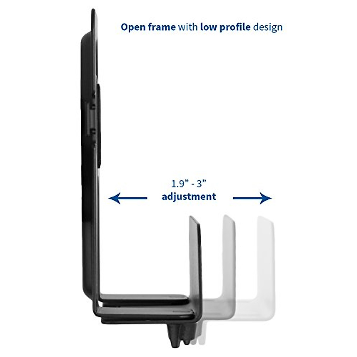 VIVO Black Adjustable Streaming Media Player, Wall Mounting Bracket Designed for Nintendo Switch, Apple TV, Roku, Fire TV, Hardware Included, MOUNT-ALL02