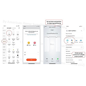 Homesupplier Smart Curtain System, Heavy Duty Electric Curtain Rod, WiFi Control, Work with Amazon Alexa, Google Home, Adjustable Length (20 ft rod)