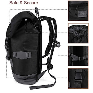 X RAY Rolltop Backpack | Leather Backpack | Travel Backpacks | School Backpack