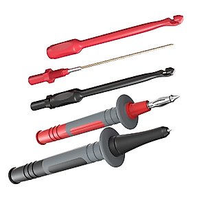 Goupchn 25PCS Silicone Multimeter Test Leads Kit with Replaceable Wire Piercing Probes, Alligator Clips, Test Hook Clips, Test Tweezer for Digital Electrical Multimeter Testing