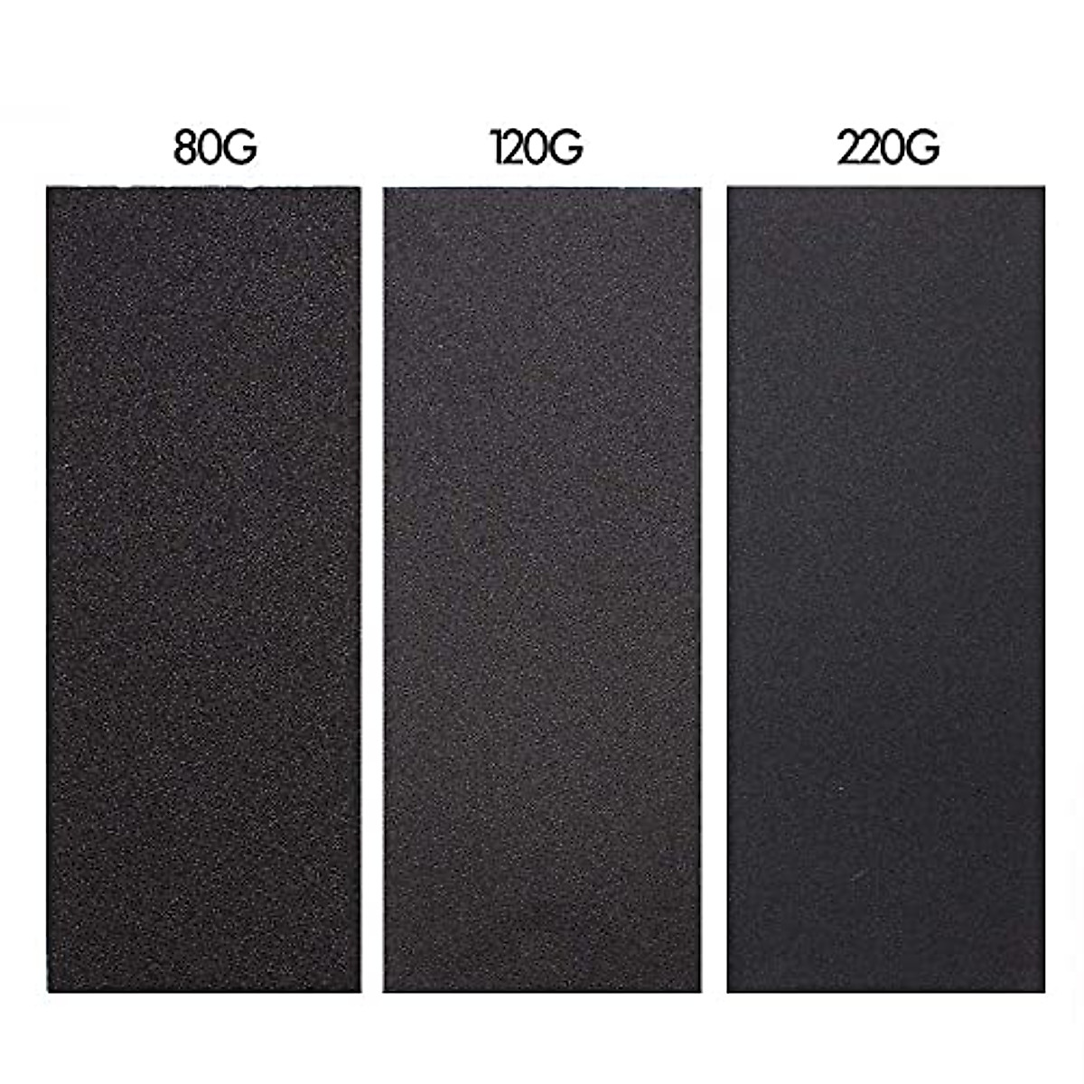 Annietfr 80 Grit 120 grit 220 Grit Assorted Grit Sandpapers for Wood Furniture Finishing, Metal Sanding and Automotive Polishing, 9 x 3.6 Inch Dry or Wet Sanding Sheets (15pcs)