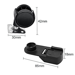 DOLANDE Air Purifier Base Wheel for Mi Air Purifier 3H 3 3C 2 2S Moblie Roller Caster Wheels for Xiaomi MiJia Air Purifier (Set of 4 Pcs)