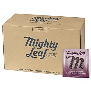 Mighty Leaf Organic Breakfast Tea, 100 Tea Pouches