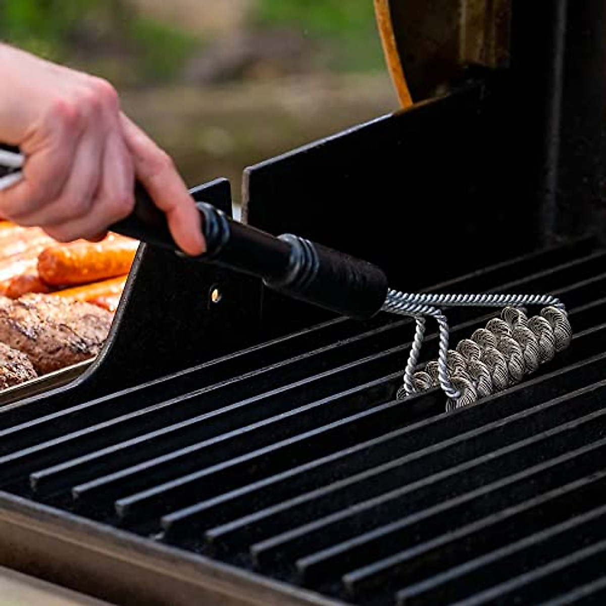 Stainless Steel Grate Valley Bristle-Free Double Helix Grill Cleaning Brush - Grill Cleaning Brush - GrillGrate