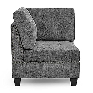 Free Combination Modular Sofa Reversible Sectional Couch Oversized L Shaped Sofá Upholstery Deap Seat Sleeper Couches Bed with Storage for Living Room Spacious Space,3 Single Chairs,Three Corners