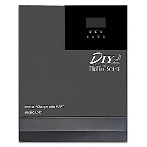 MidNite Solar MN3024DIY MPPT Inverter/Charger 120VAC 24VDC 3000W Black