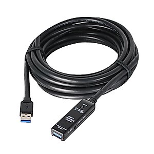 SIIG USB 3.0 Active Repeater Cable 20-Meters (JU-CB0811-S1) Black