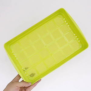 Cabilock Plant Propagation Tray Germination Dome sprouter Container Bean Sprouting Tray Germination Station Plant Starter Tray Sprouter Tray with Lid Growing Trays Pot Flat Ground