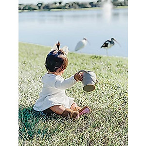 BraveJusticeKidsCo | Snack Attack II Snack Cup | Collapsible Silicone Snack Container | Toddler and Baby Snack Catcher Lid (Blue Steel)