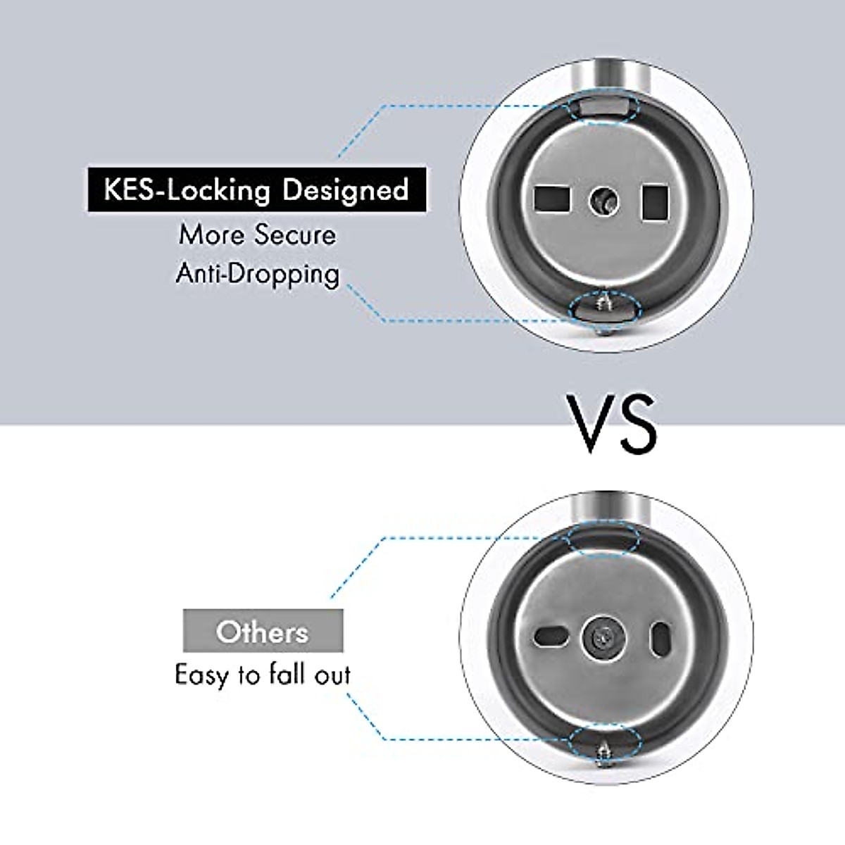 KES Towel Hook Bathroom Wall Heavy Duty Robe Hook Holder SUS304 Stainless Steel Brushed 2 Pack, A2164-2-P2