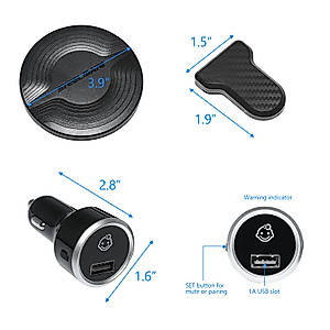 STEELMATE 1U Automotive Baby Car Seat Alarm System Reminder, Backseat Baby in Car Reminder Warning w/Light & Sounds Remind When Power Off/Unbuckle, Easy Installation